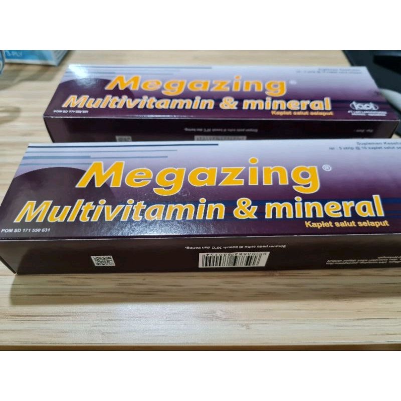 Jual Megazing Multivitamin dan Mineral 5 strip x @10 kaplet | Shopee ...