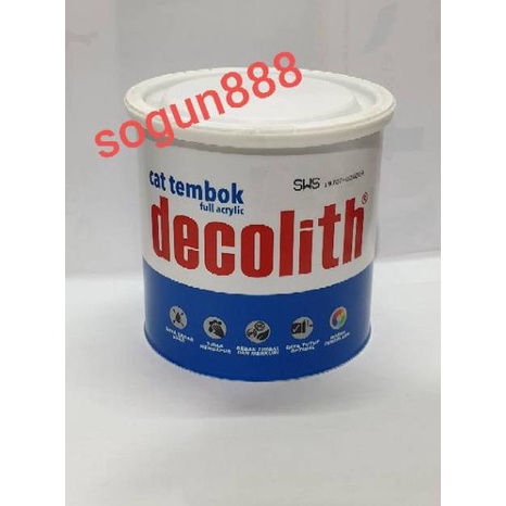 Jual Best - Cat Tembok Decolith 1 Kg Warna Putih/Hitam/Sws ! | Shopee ...