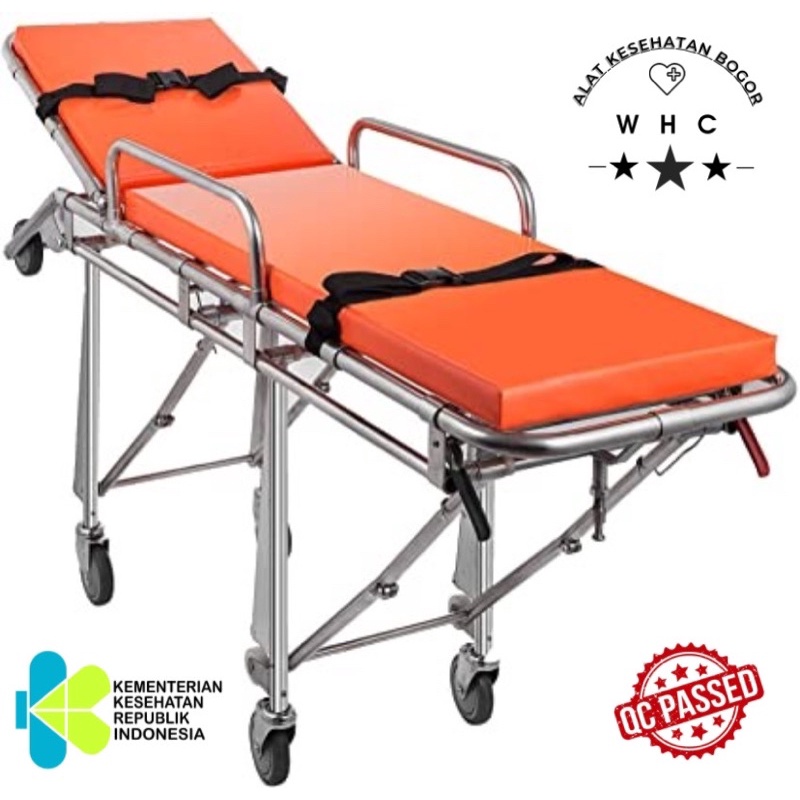 Jual Brankar Dorong Pasien Ambulance / Stretcher Tandu Dorong Ambulance ...