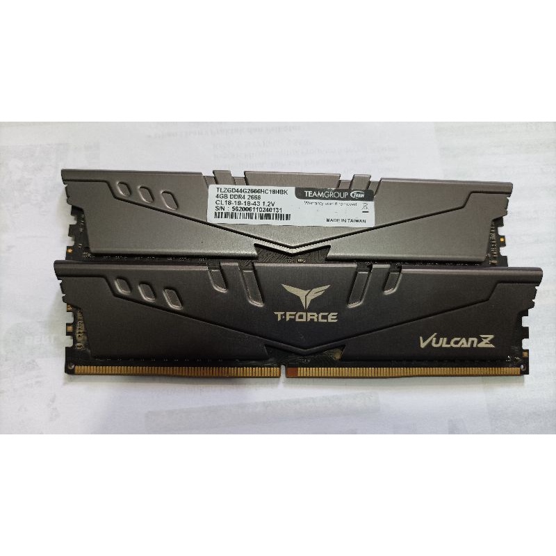Jual RAM DDR4 TFORCE Vulcan Z 4x2 (8GB) 2666 Mhz | Shopee Indonesia