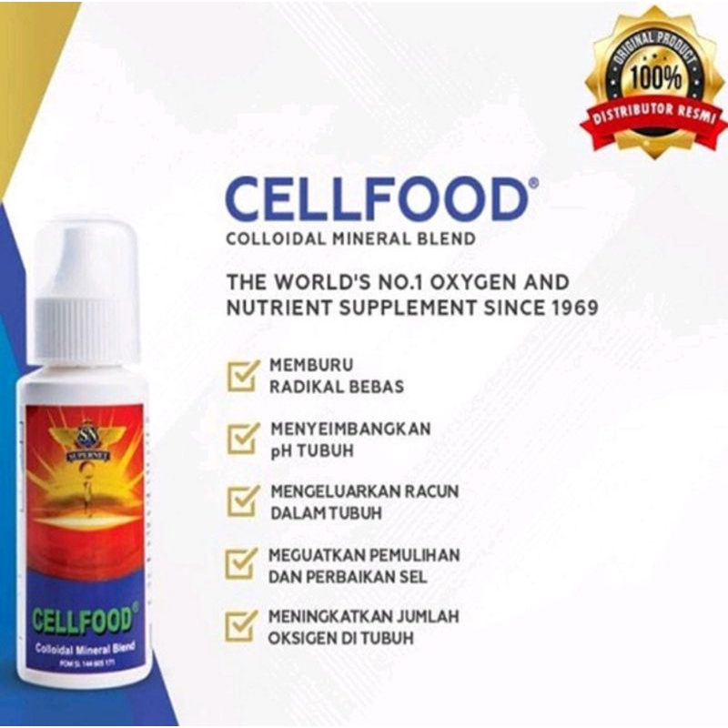 Jual Cellfood Supernet Original 1 Botol & 4 Botol ( bli 4 Botol Free ...