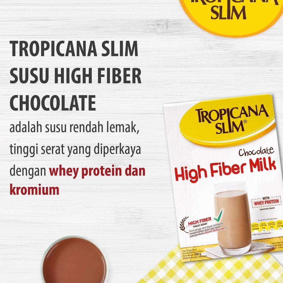 Jual Tropicana Slim Susu High Fiber Chocolate 500gr - Susu Tanpa ...