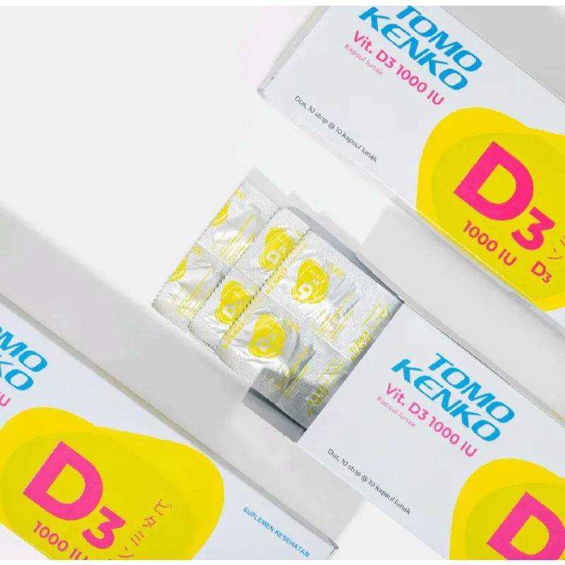 Jual Vitamin D3 1000 IU Tomo Kenko High Quality Kemasan Strip ...
