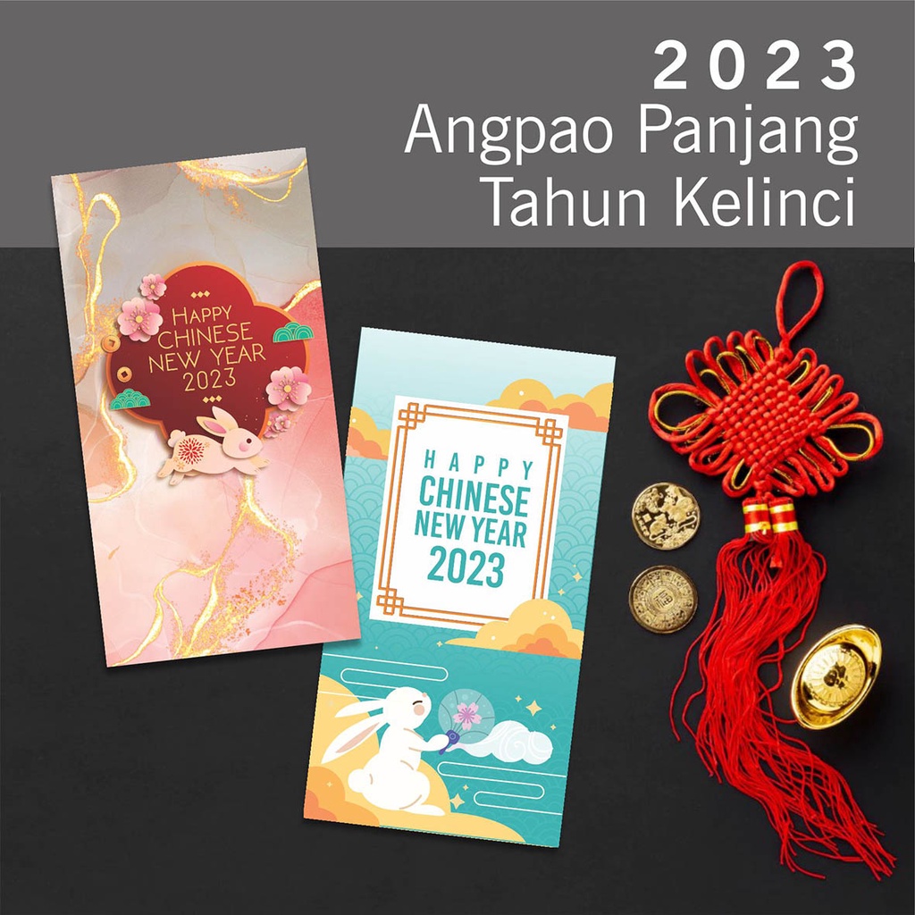 Jual ANGPAO PANJANG TAHUN KELINCI 2023 IMLEK SINCIA CHINESE NEW YEAR RABBIT | Shopee Indonesia