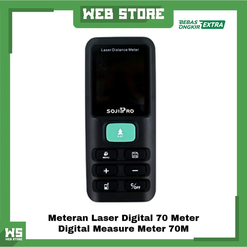 Jual Meteran Laser Digital 70m Ukur Dimensi Digital Measure Meter ...