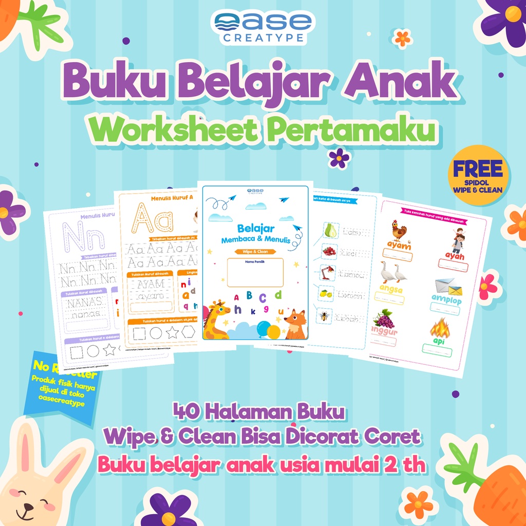 Jual BUKU AKTIVITAS PERTAMAKU WORKSHEET ANAK PRA TK PAUD 2 3 4 5 tahun ...