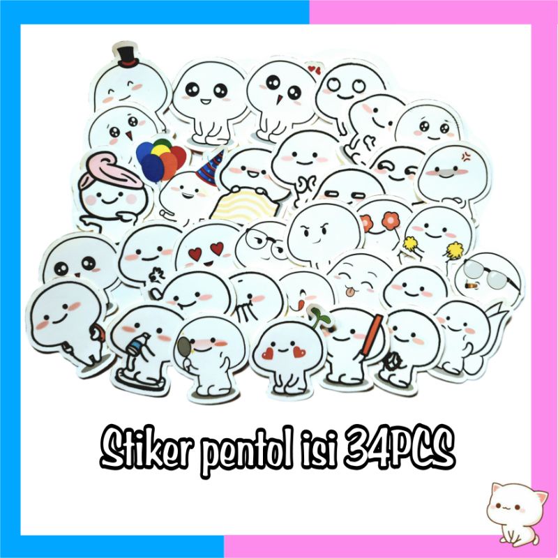Jual stiker pentol isi 34 pcs | Shopee Indonesia