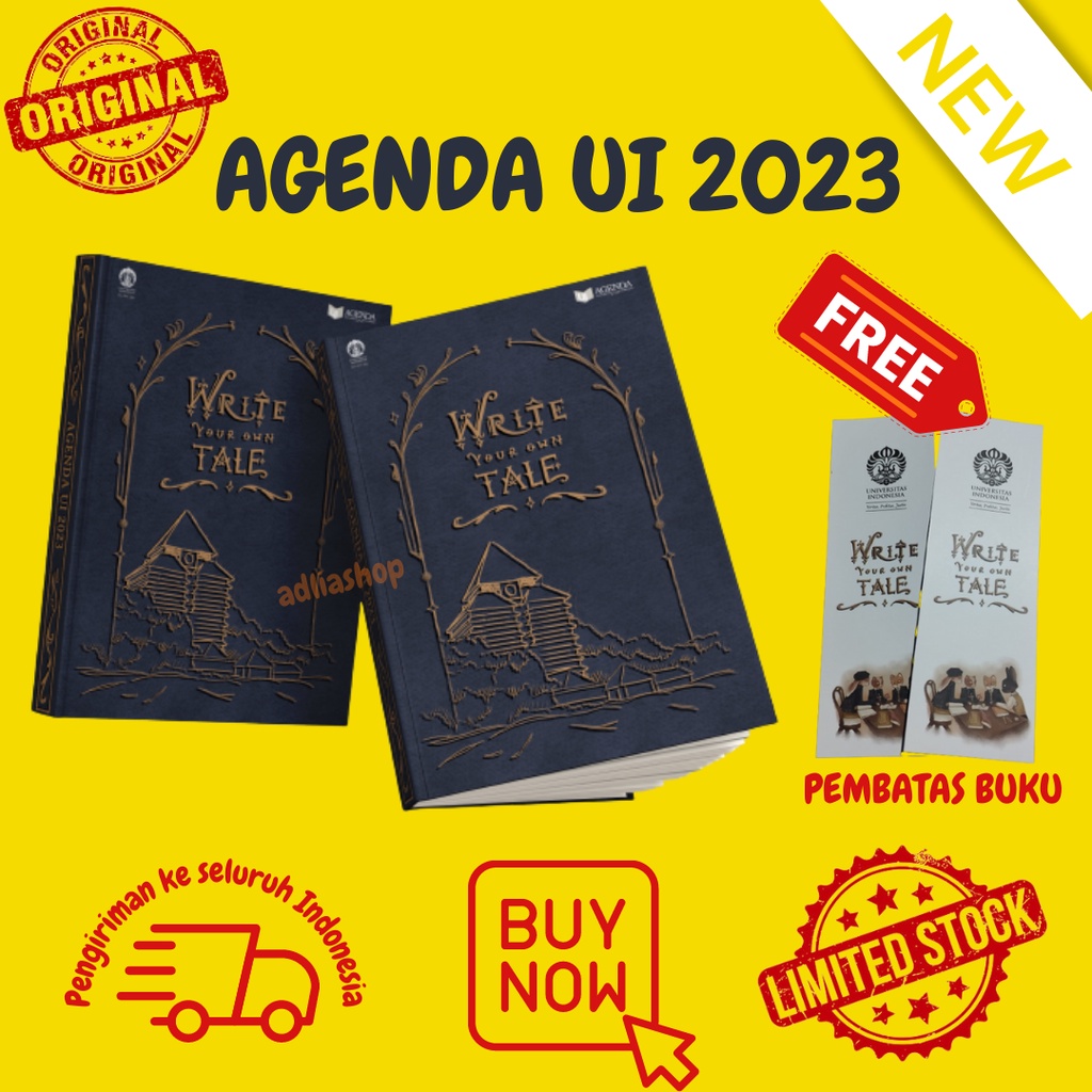 Jual Agenda UI 2023 ORIGINAL (Planner daily, weekly, monthly) / Buku ...