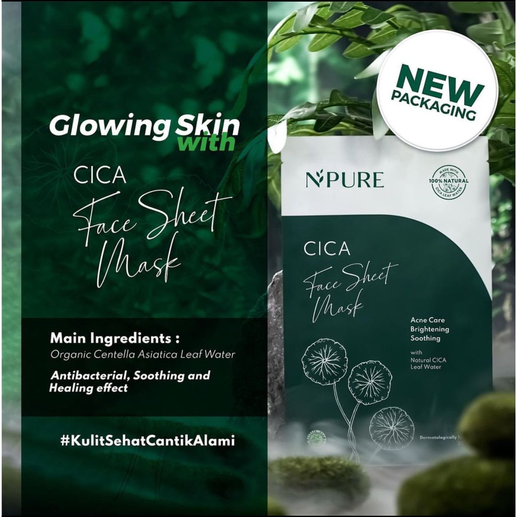 Jual DEUS NPURE Centella Asiatica Sheet Mask | NONI Probiotic Relax Me ...
