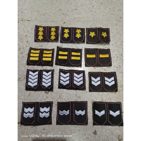 Jual pangkat polri pdl pangkat bordir polisi | Shopee Indonesia