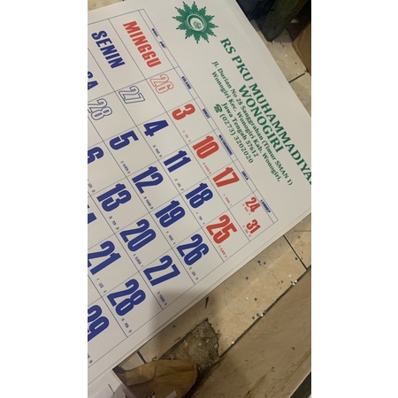 Jual CETAK KALENDER JUMBO GRATIS SABLON | Shopee Indonesia