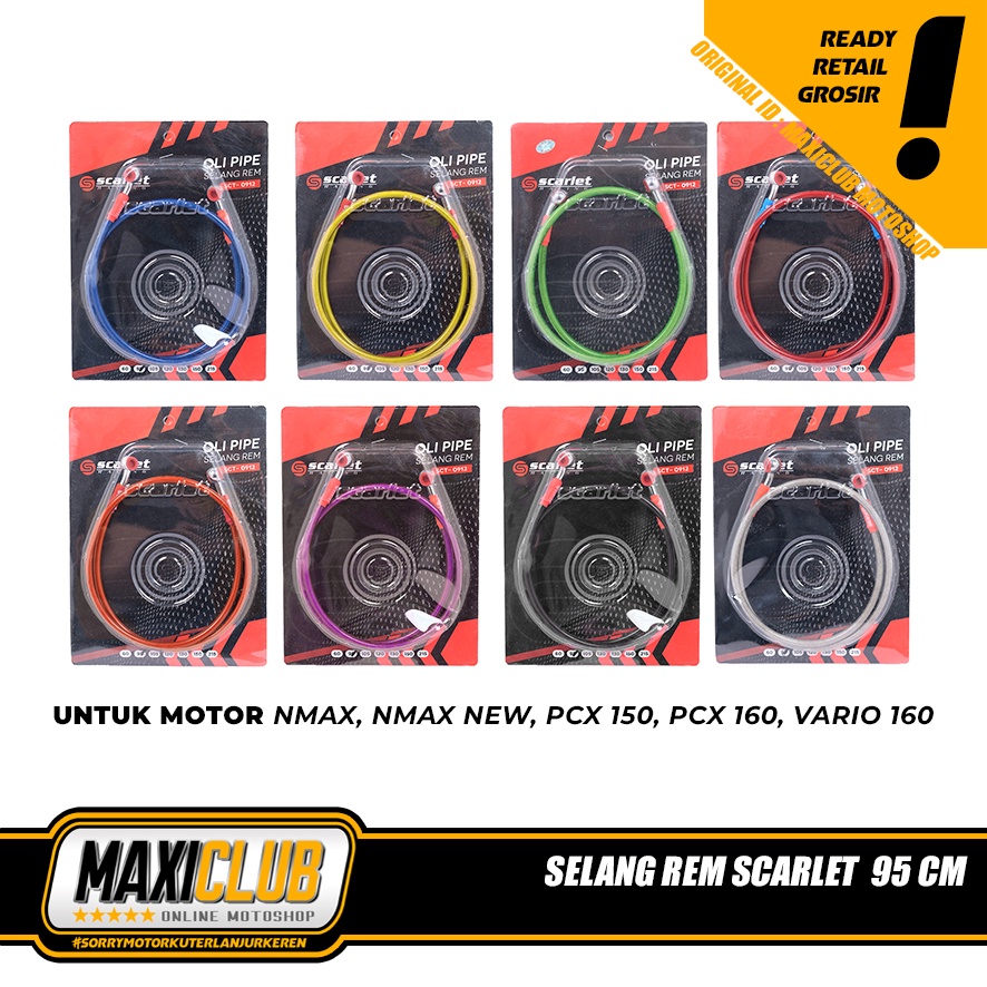 Jual Set Kabel Selang Rem Scarlet 95 cm 215 cm Nmax Nmax New Vario 160 Adv 150 PCX 150 PCX 160 ...