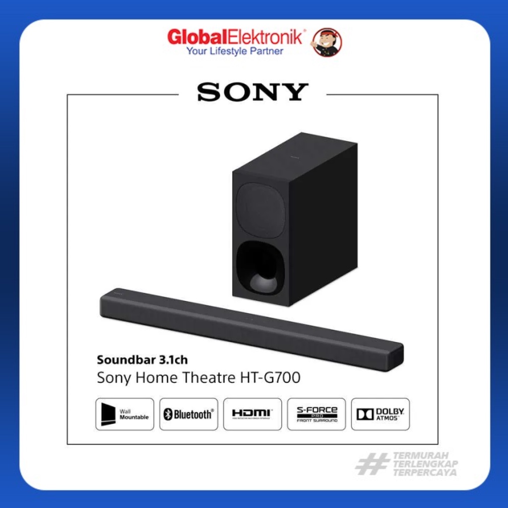 Jual SONY Soundbar HT-G700 Soundbar SONY Bluetooth Dolby Atmos Soundbar ...