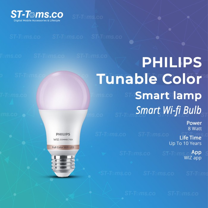 Jual Philips Lampu Smart WiFi LED 8W RGB Tunable Color With Bluetooth ...