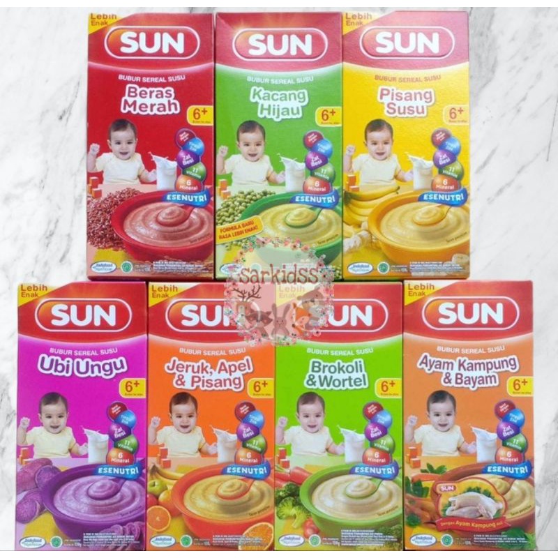Jual SUN BUBUR CEREAL BOX 6 BULAN 120 GR | Shopee Indonesia