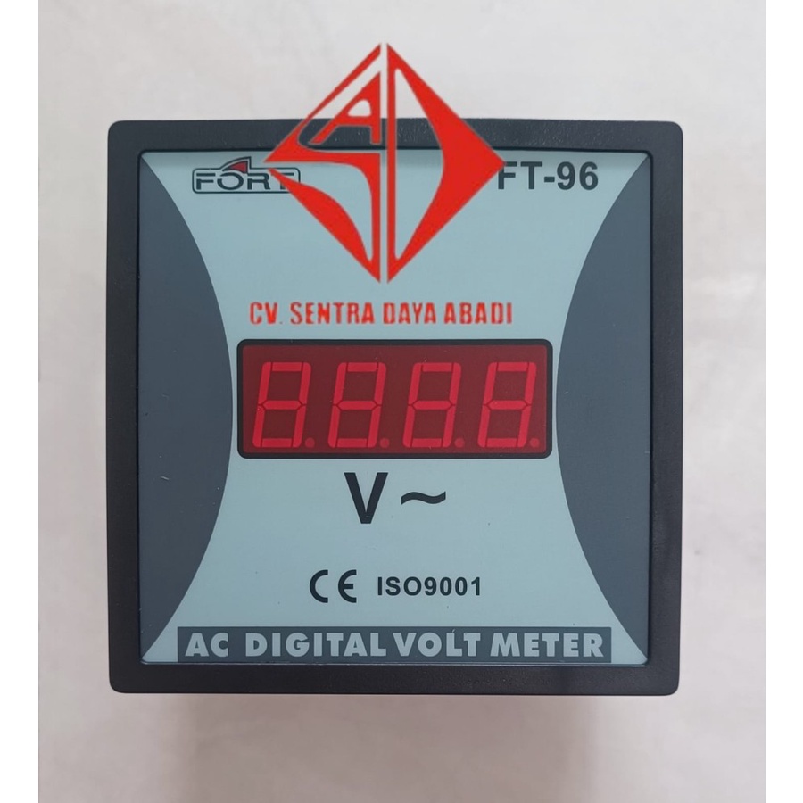Jual VOLMETER DIGITAL 1 Phase FT-96-VD/U 1 96X96 DISPLAY VMDIG96-VD/U ...