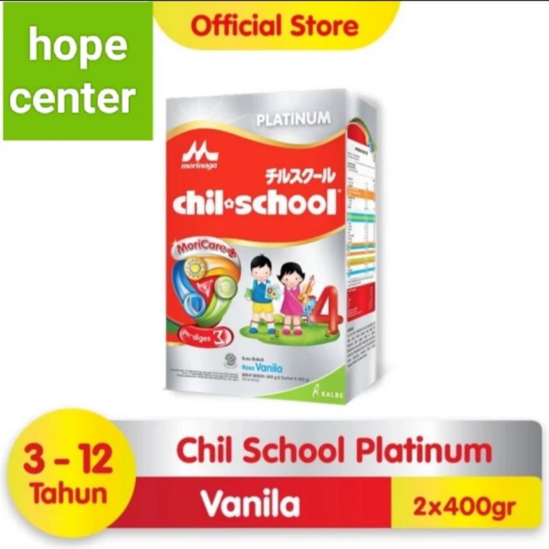 Jual Chilschool Platinum 800 gram Vanila : 2x400g Ed 07Jan2025 tanpa box/ chil school platinum ...