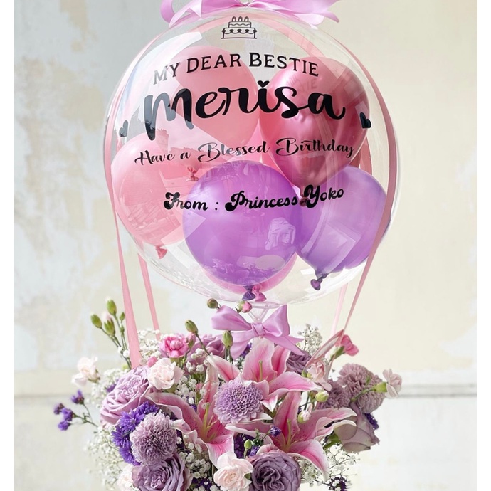 Jual READY JAKARTA 1HARI JADI] Buket Balon Bunga Asli Balloon Bucket ...