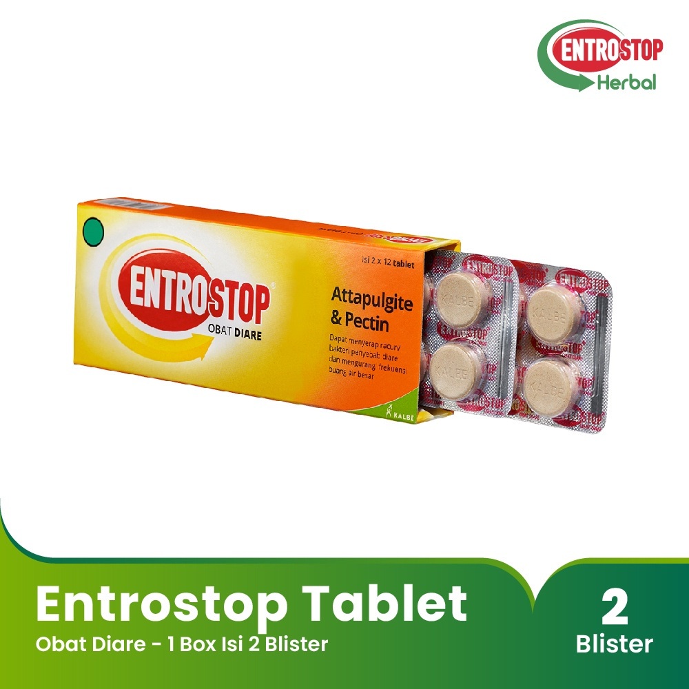 Jual Entrostop Box Isi 2 Strip @10 Tablet - Obat Diare | Shopee Indonesia