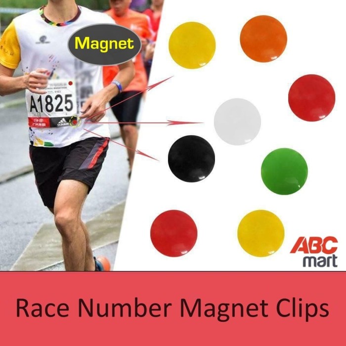 Jual Race Number BIB Button Magnet - Kancing BIB - Lari Marathon ...