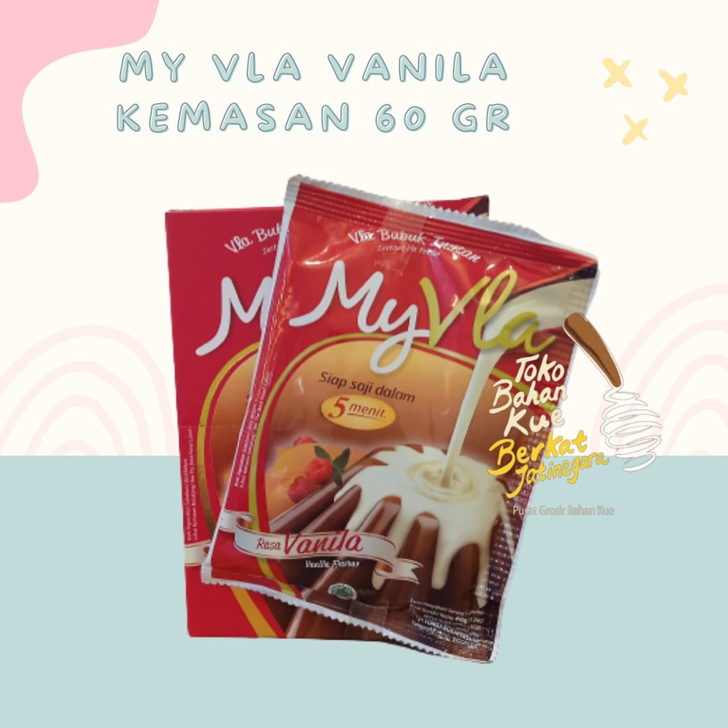 Jual MY VLA VANILLA BUBUK INSTAN PUDDING PUDING POWDER KEMASAN 60 GR ...