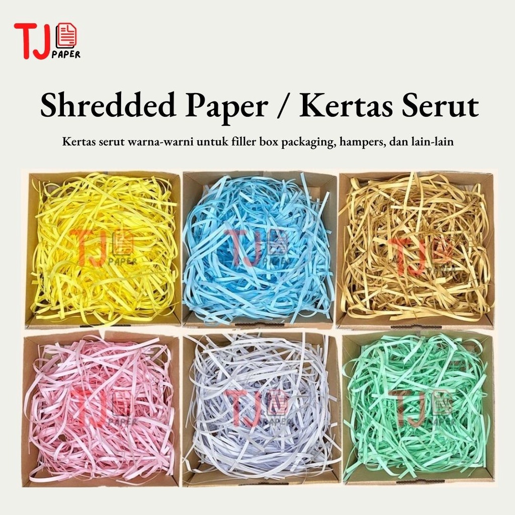 Jual (1 kg) Kertas Serut / Kertas Cacah / Shredded Paper Termurah ...
