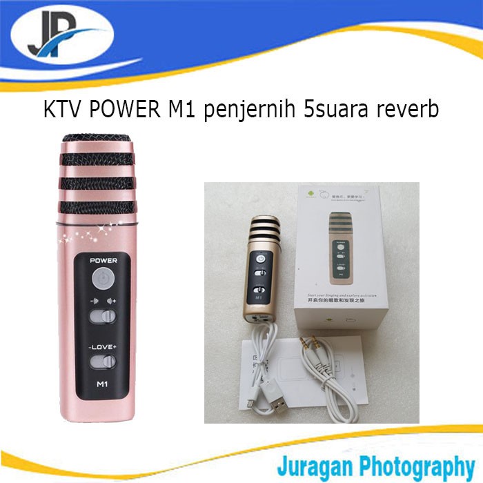 Jual KTV POWER M1 penjernih 5suara reverb - Mic Smule - Mic Karaoke ...