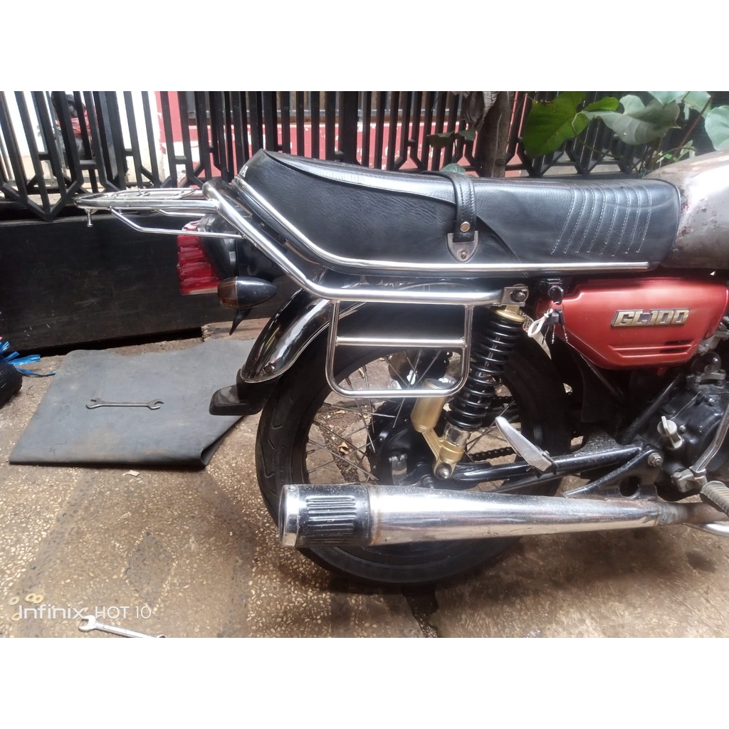 Jual Behel GL 100 Behel Belakang GL 100 Rak Jepit Rak Samping SIDE BAG ...