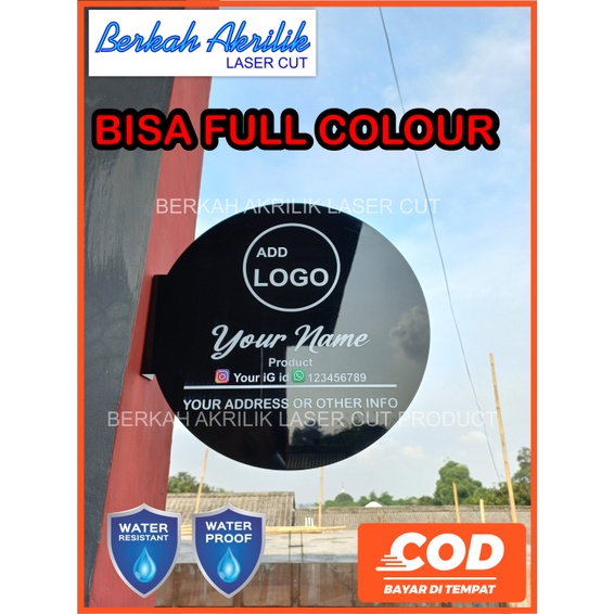 Jual signage akrilik - custom desain sendiri - sign board akrilik ...