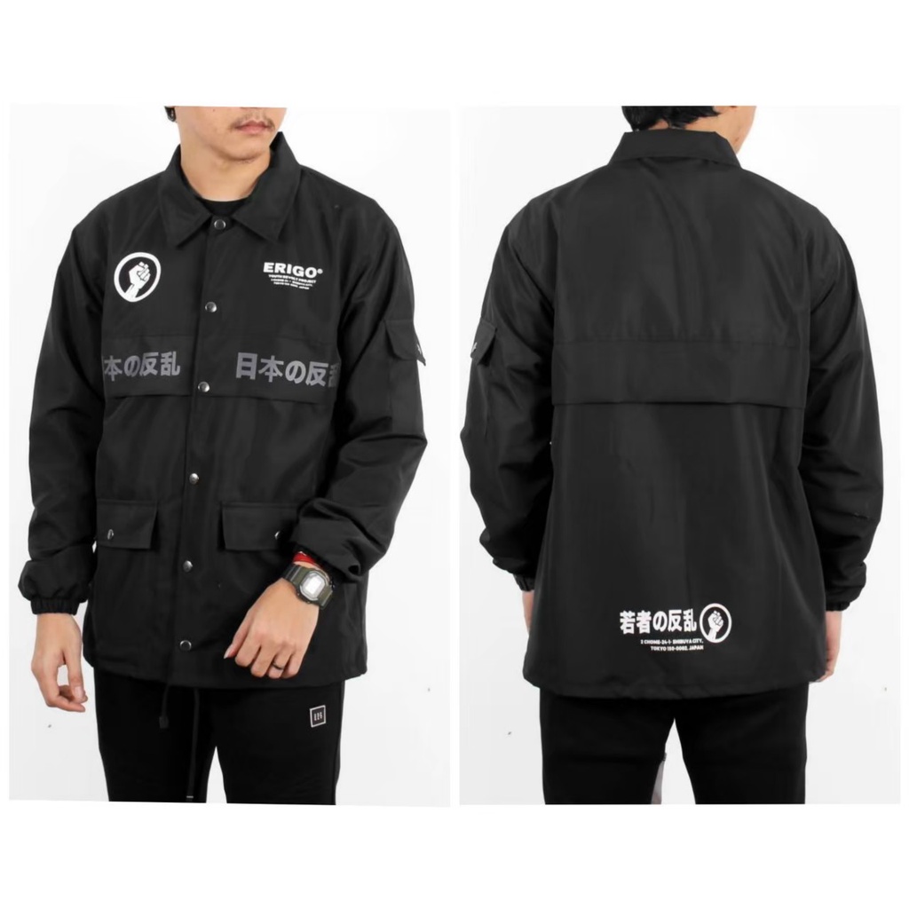 Jual JAKET PARKA COACH ERIGO UNISEX / JAKET PRIA COACH PARKA CASUAL ...