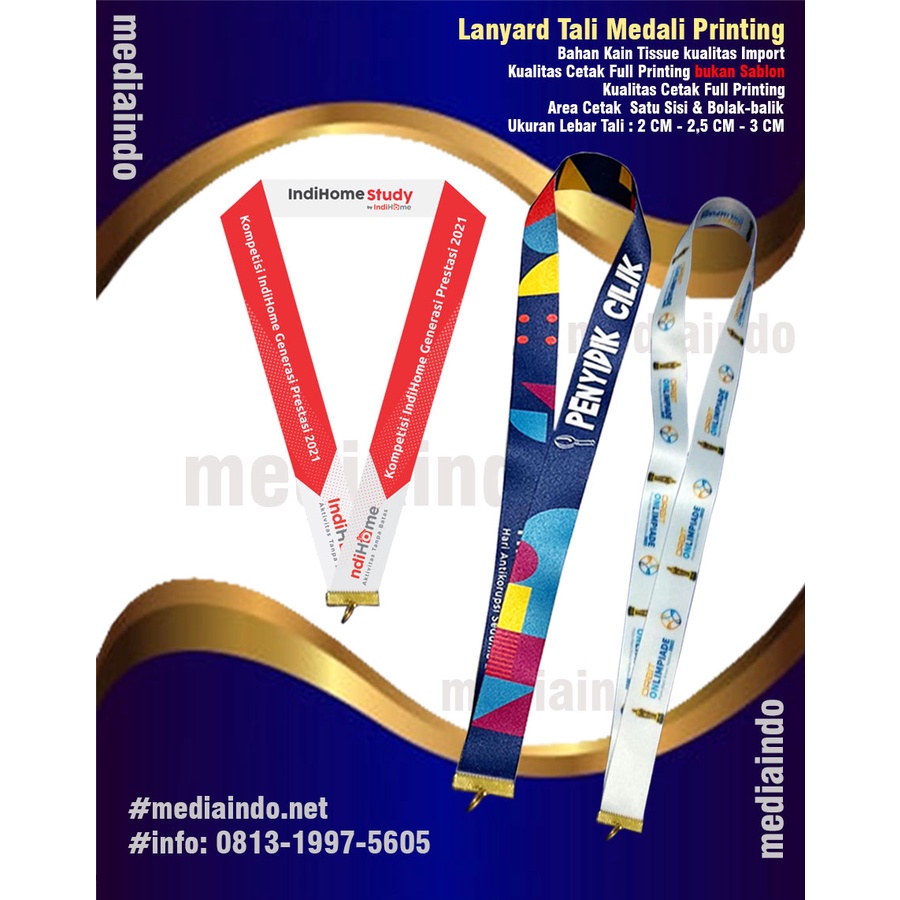 Jual CUSTOM TALI MEDALI PRINTING 3CM-2,5CM-2 CM (DESAIN BEBAS) | Shopee ...