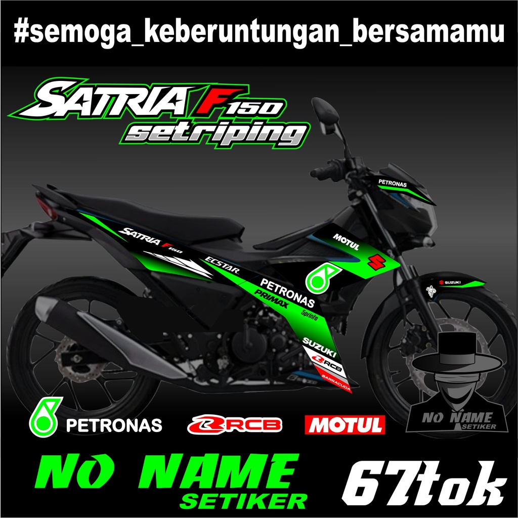 Jual Stiping Stiker Satria FU Injeksi Variasi Petronas (67tok ...