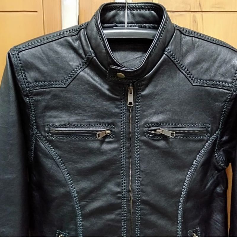 Jual JAKET KULIT DOMBA MODEL SULAM (100% ASLI KULIT) | Shopee Indonesia