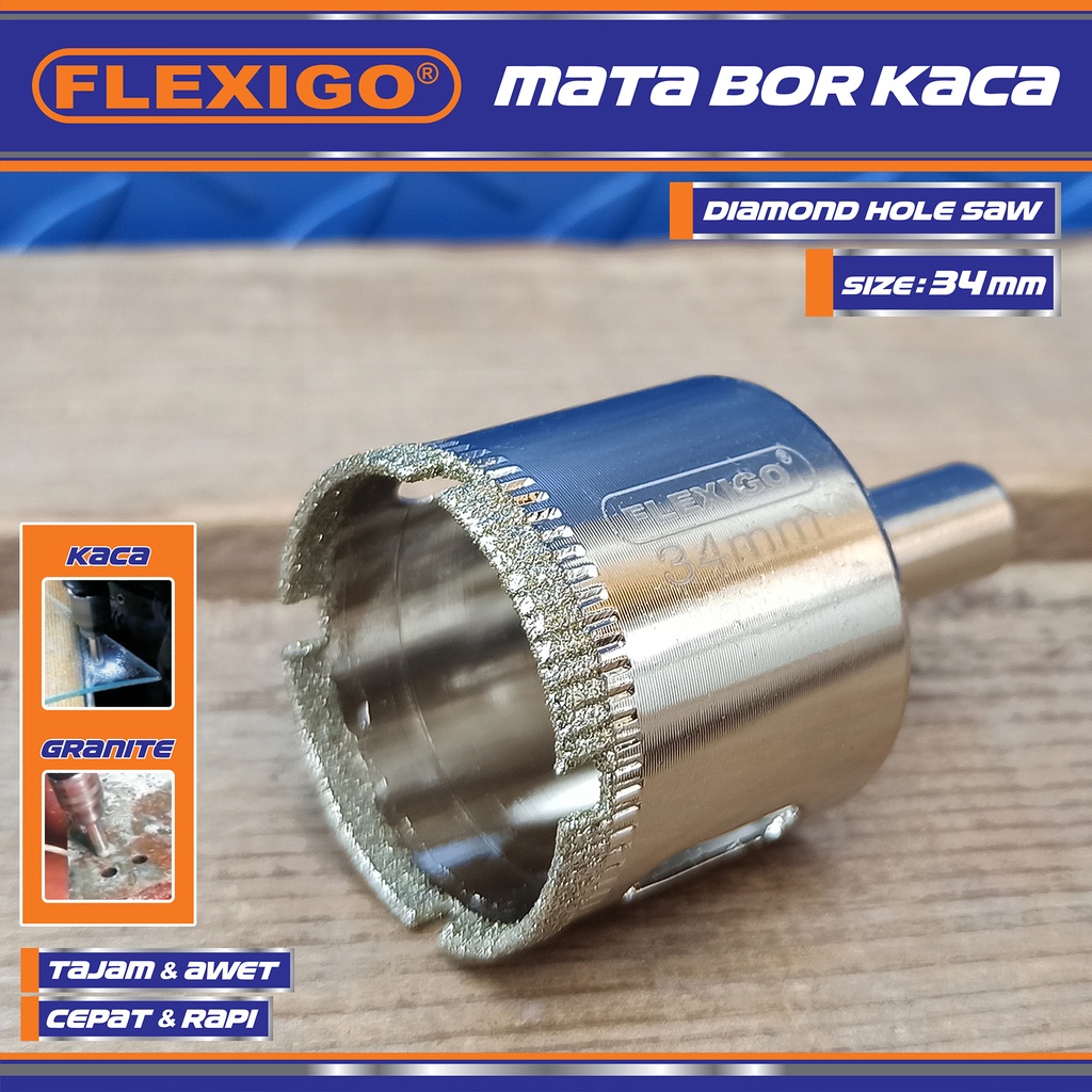 Jual Mata Bor Diamond untuk Kaca & Granite 34 mm ( harap baca deskripsi ) | Shopee Indonesia