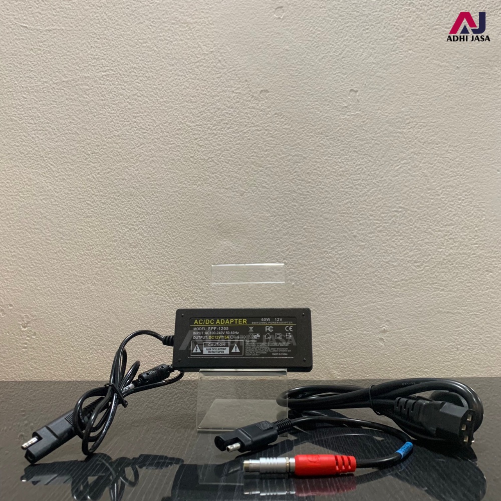 Jual Charger AC/DC Adapter Sokkia EDC-121 + Kabel GPS 5 Pin A00302 ...