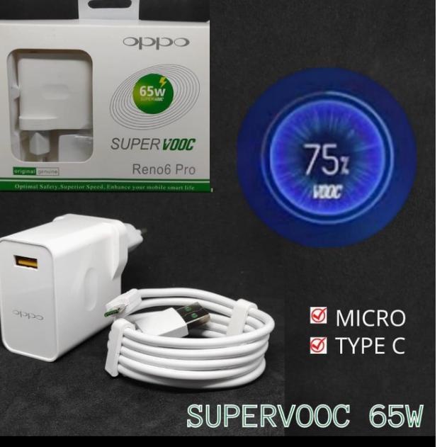 Jual Miliki !! Travel Charger Oppo Reno 6 Pro Super Vooc Fast Charging ...