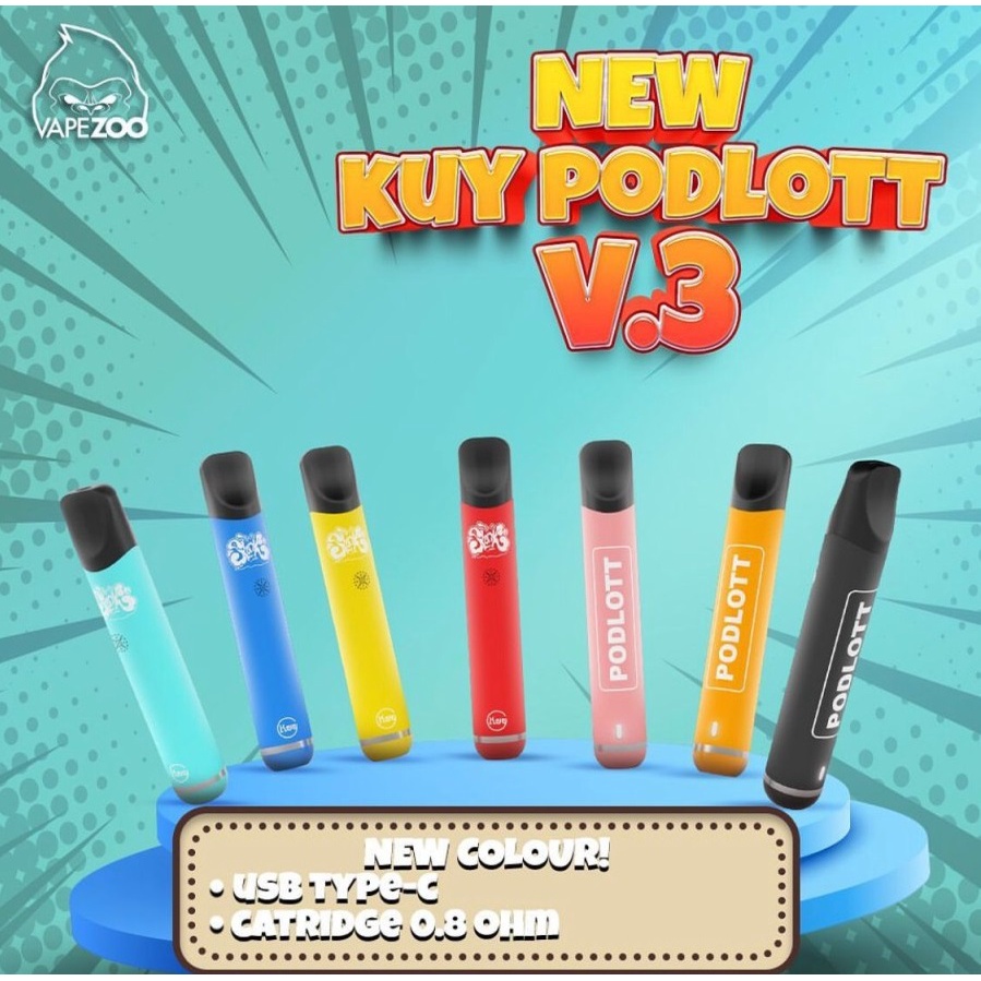 Jual Kuy Podlott V3 550mAh Paket Siap Kebul by MOVI x Vapezoo Pod ...
