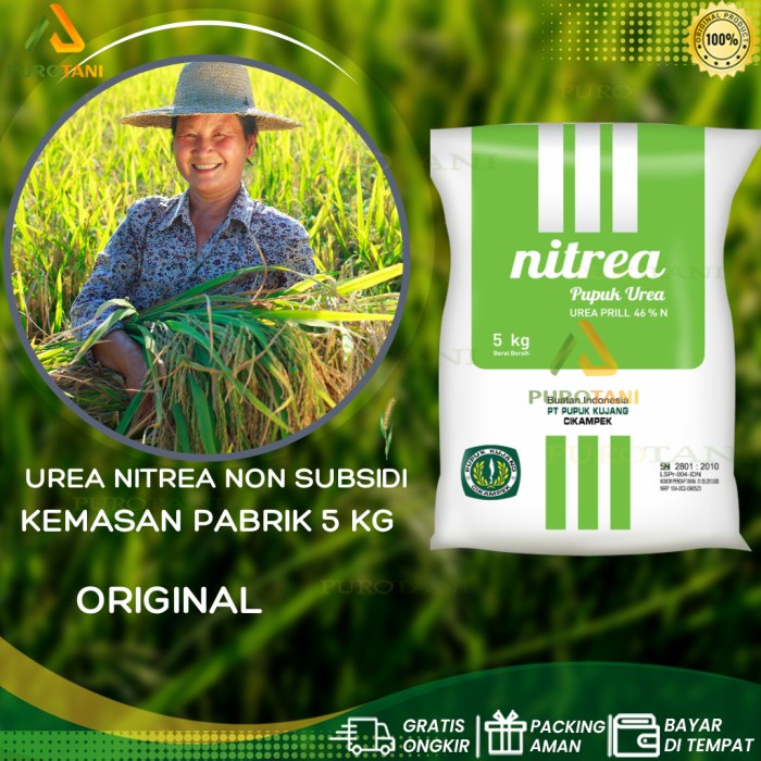 Jual Pupuk Urea nitrea NON SUBSIDI kemasan Asli pabrik 5 KG | Shopee ...
