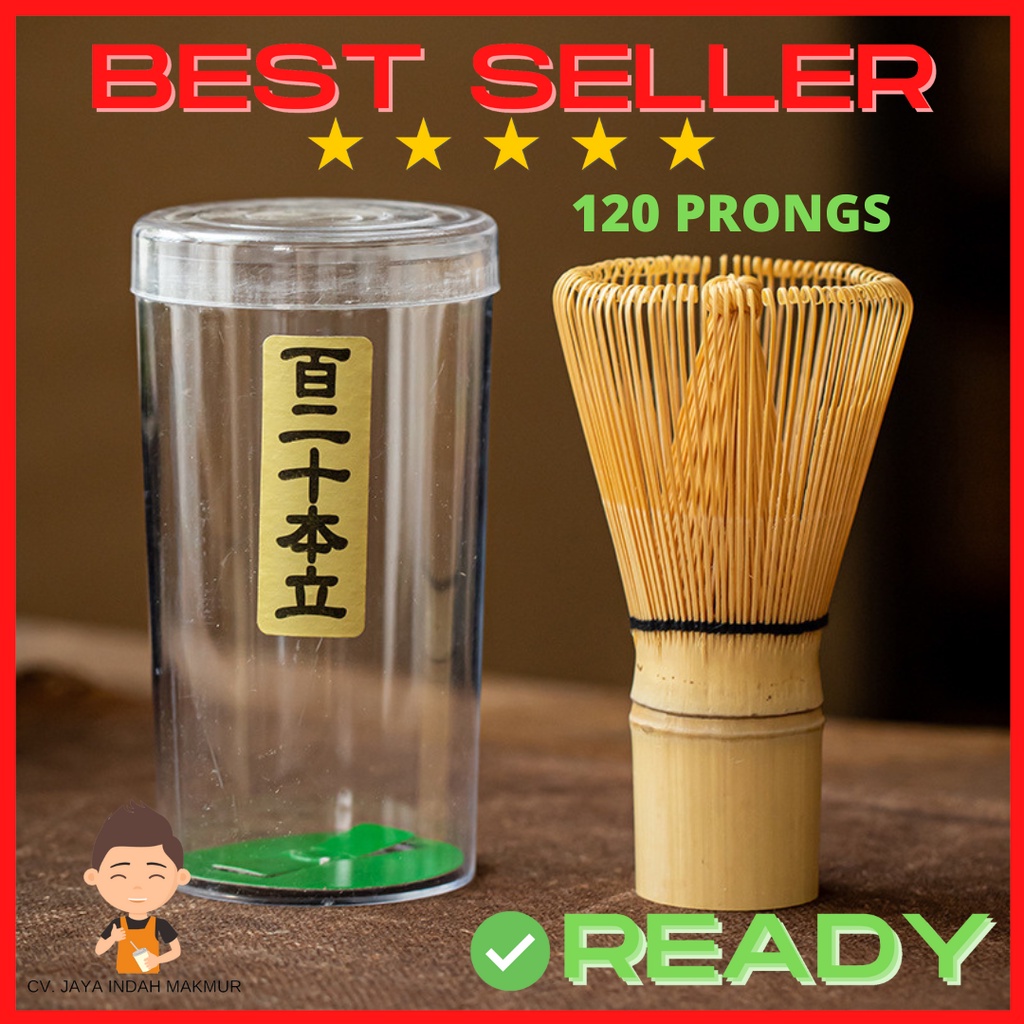 Jual Chasen Bamboo 120 prongs Whisk / Pengaduk Matcha Bambu / Original ...