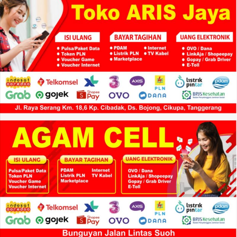 Jual Spanduk Banner Jual Pulsa Konter Pulsa | Shopee Indonesia