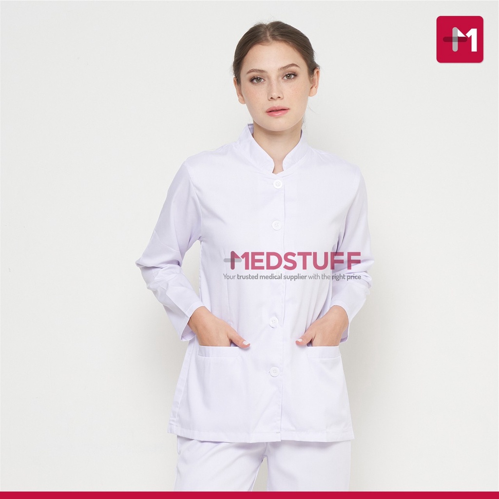 Jual Baju Perawat Bidan Dinas AKPER AKBID Wanita Lengan Panjang Pendek ...