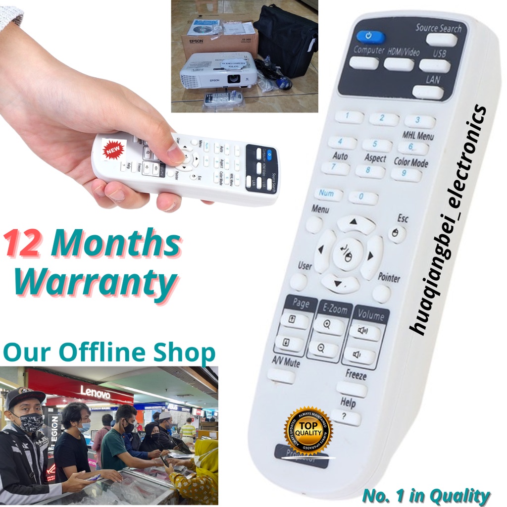 Jual Remote Control Projector Proyektor Epson EB-965 EB-X200 EB-W16 EB ...