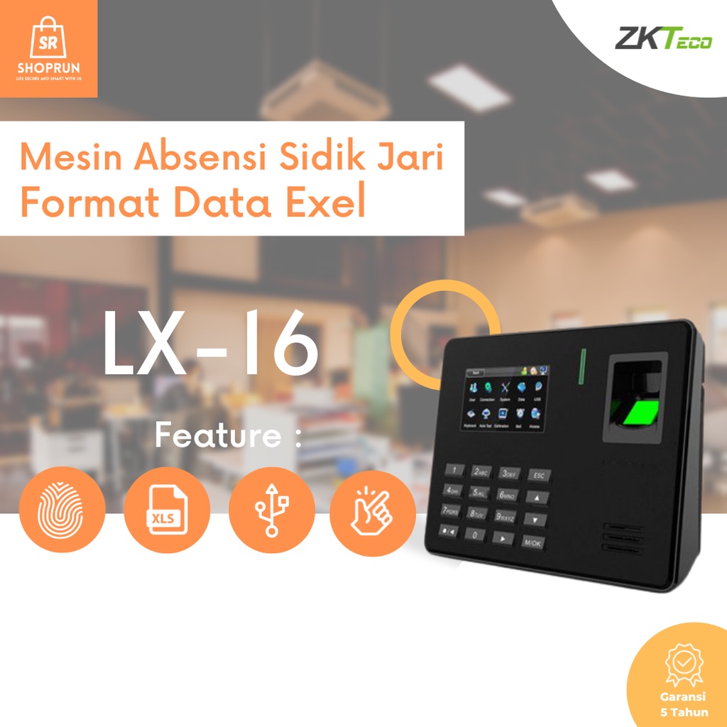 Jual Mesin Absensi Sidik Jari ICON 800 | Fingerprint + PIN / Password Garansi Resmi Terjangkau ...