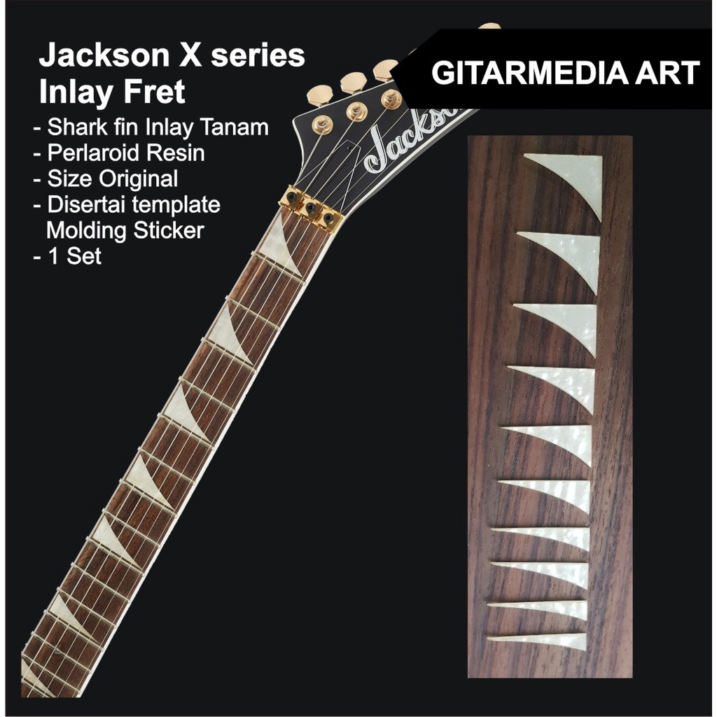 Jual inlay gitar jackson x series-inlay fretboard jackson xseries ...