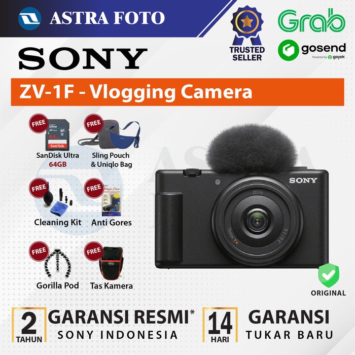 Jual Sony ZV-1F Vlogging Camera Sony ZV1F Sony ZV1 F Sony Z V1F RESMI ...