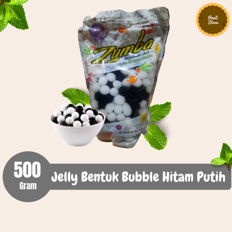 Jual jelly motif mutiara besar hitam putih / Kosena Jelly Zumba mega ...