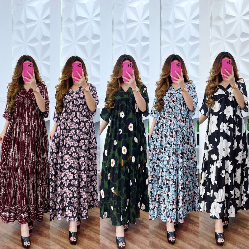 Jual lala dres by dst / dress jumbo | Shopee Indonesia