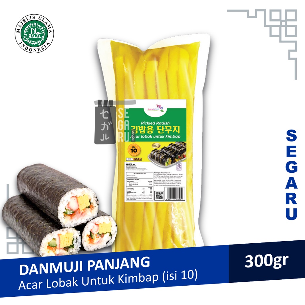 Jual Danmuji Kimbap Acar Lobak Kuning Korea Halal | Takuan | Isian ...