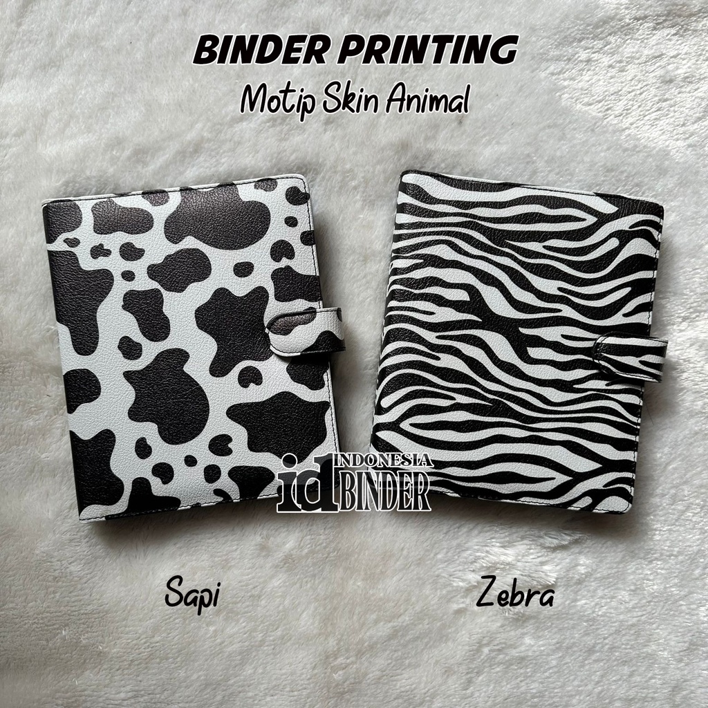 Jual Binder Printing Motip Sapi & Zebra. A5/20holes, B5/26holes ...