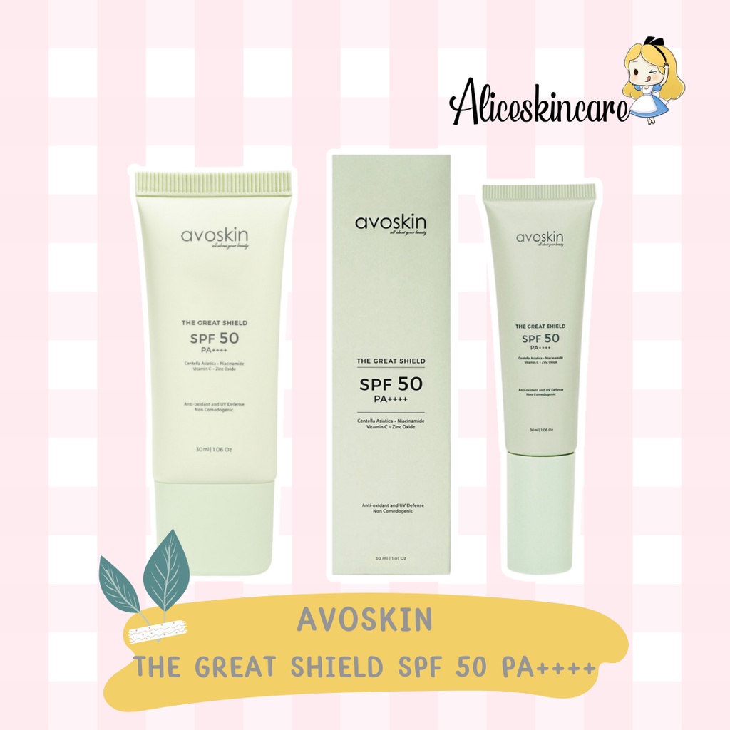 Jual Avoskin The Great Shield SPF 50 PA++++ | Shopee Indonesia